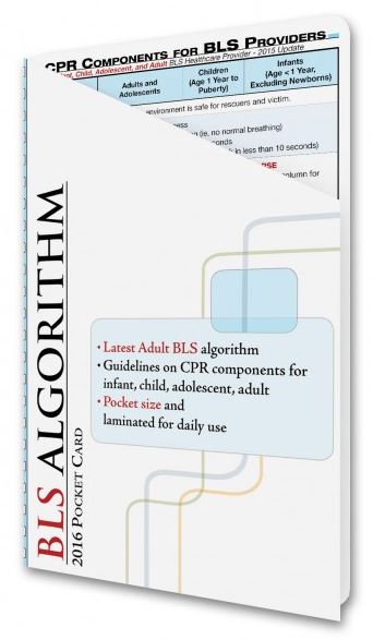 Adult Basic Life Support Card (BLS Algorithm) – ABC Books